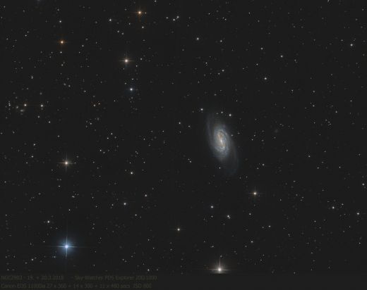 NGC2903 Aufnahme mit Skywatcher Explorer-200PDS Newton