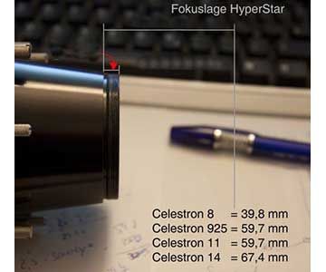 Starizona HyperStar V4 für Celestron C8 SC Teleskop mit
